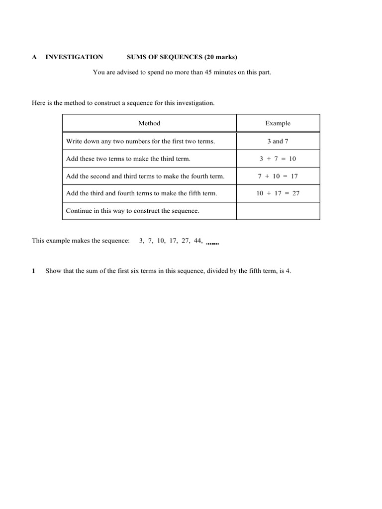 6.0 in Sums of Sequences QP Ms | PDF | Mathematics | Mathematical Objects