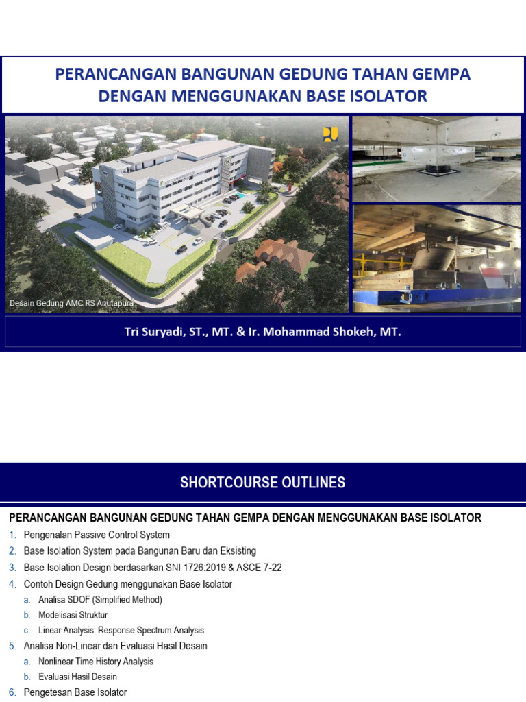 Desain Gedung Tahan Gempa dengan Base Isolator | PDF