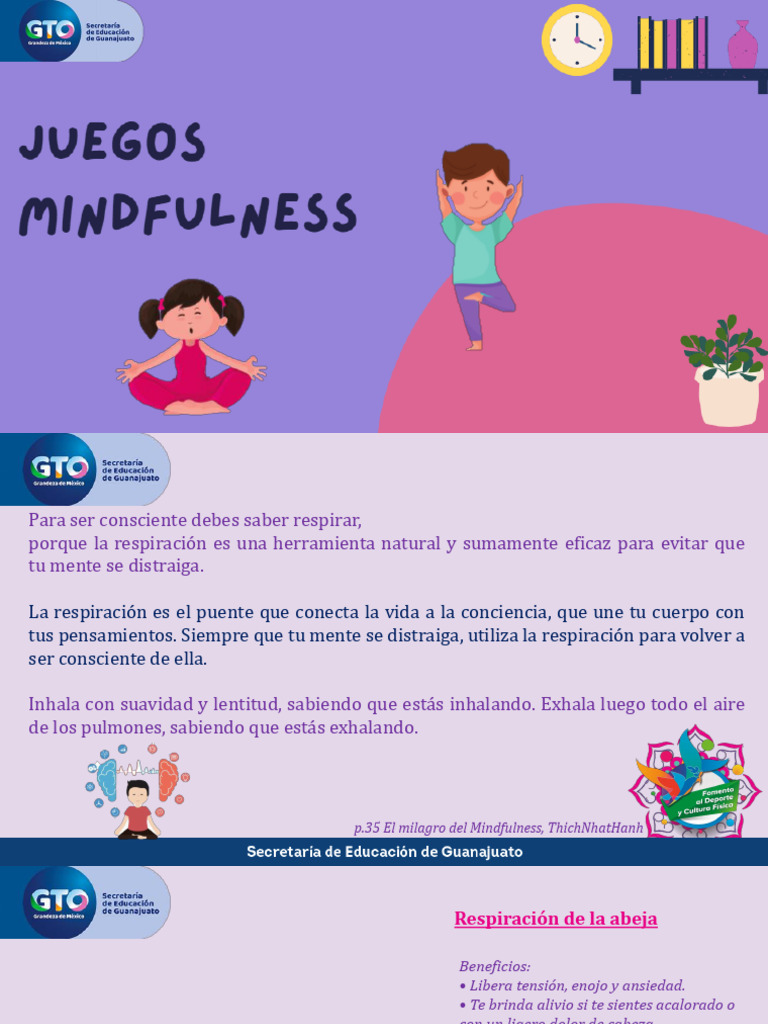 Juegos de Mindfulness y Respiración | PDF | Atención plena