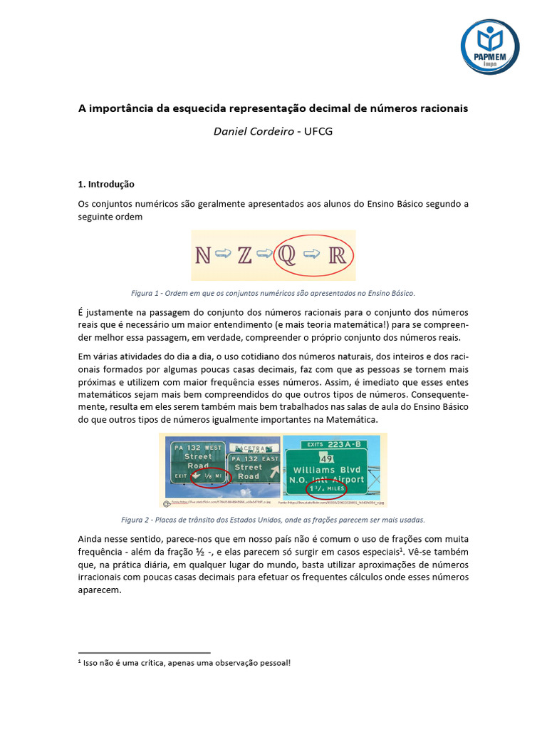 Aula Daniel Papmem Jan2023 | PDF | Número racional | Números