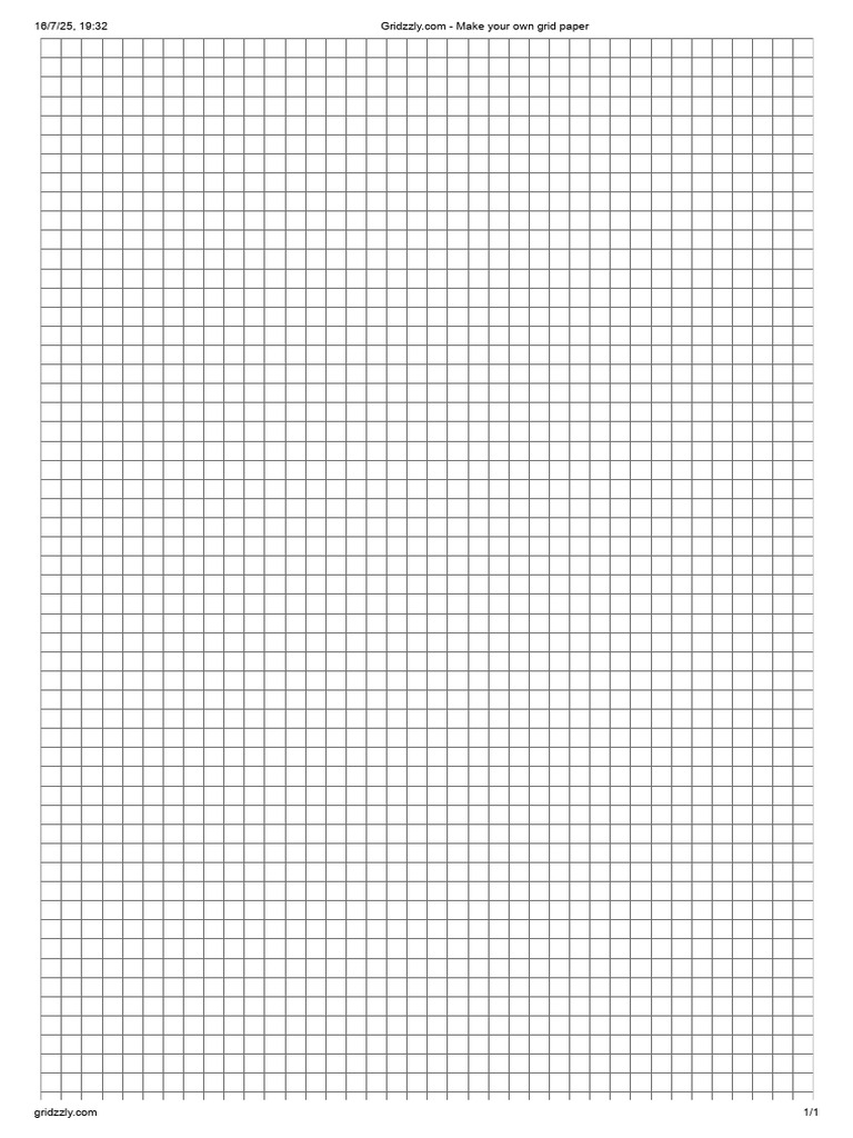 Make Your Own Grid Paper | PDF