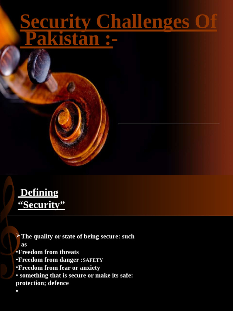 Pakistan's Internal and External Security Challenges | PDF | Crimes ...