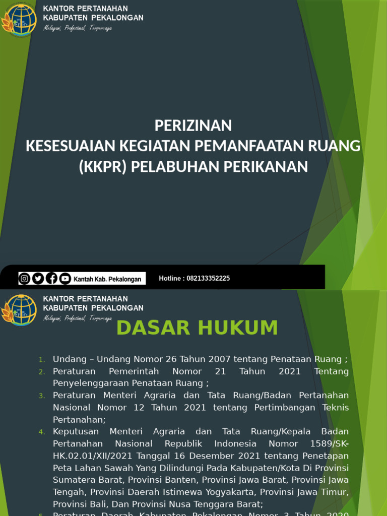 Panduan KKPR Pelabuhan Perikanan | PDF