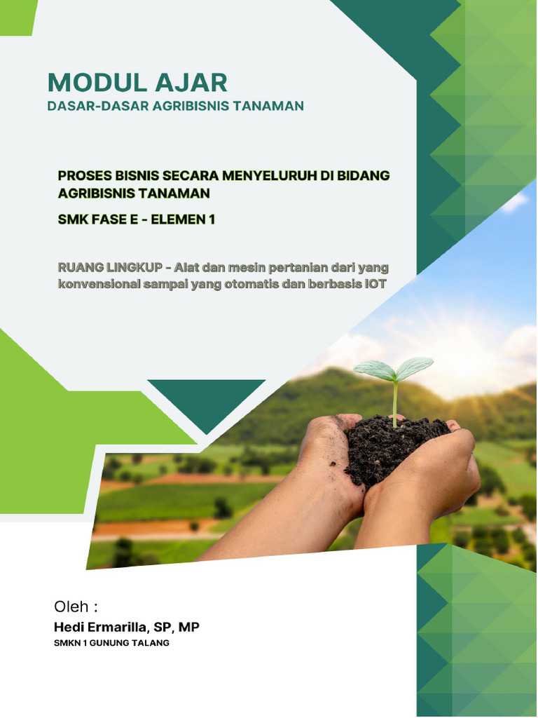 Modul Ajar Agribisnis Tanaman 1 | PDF