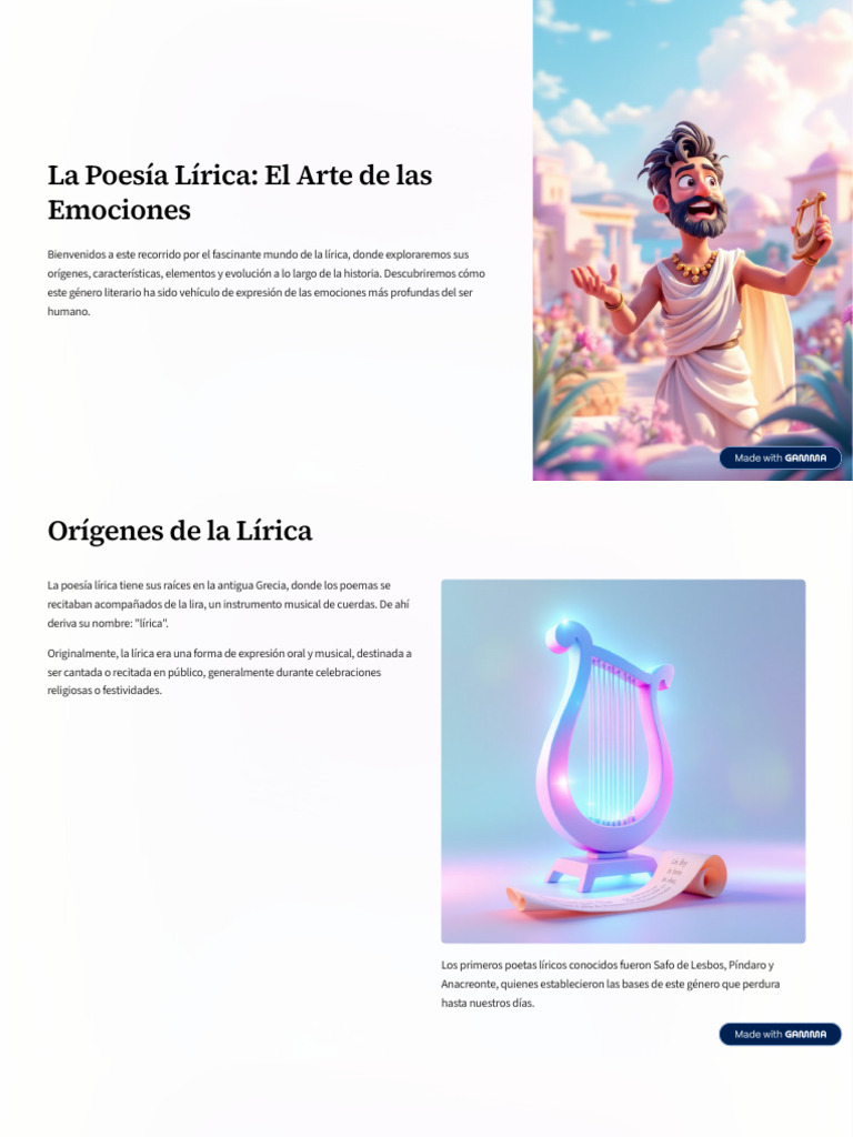 La Poesia Lirica El Arte de Las Emociones | PDF | Poesía | Poesía lírica