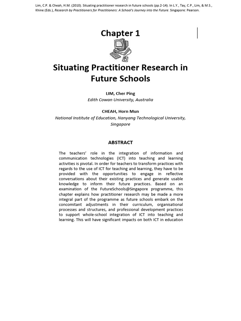 Lim C P and Cheah H M 2010 Situating Pra | PDF | Educational Technology ...