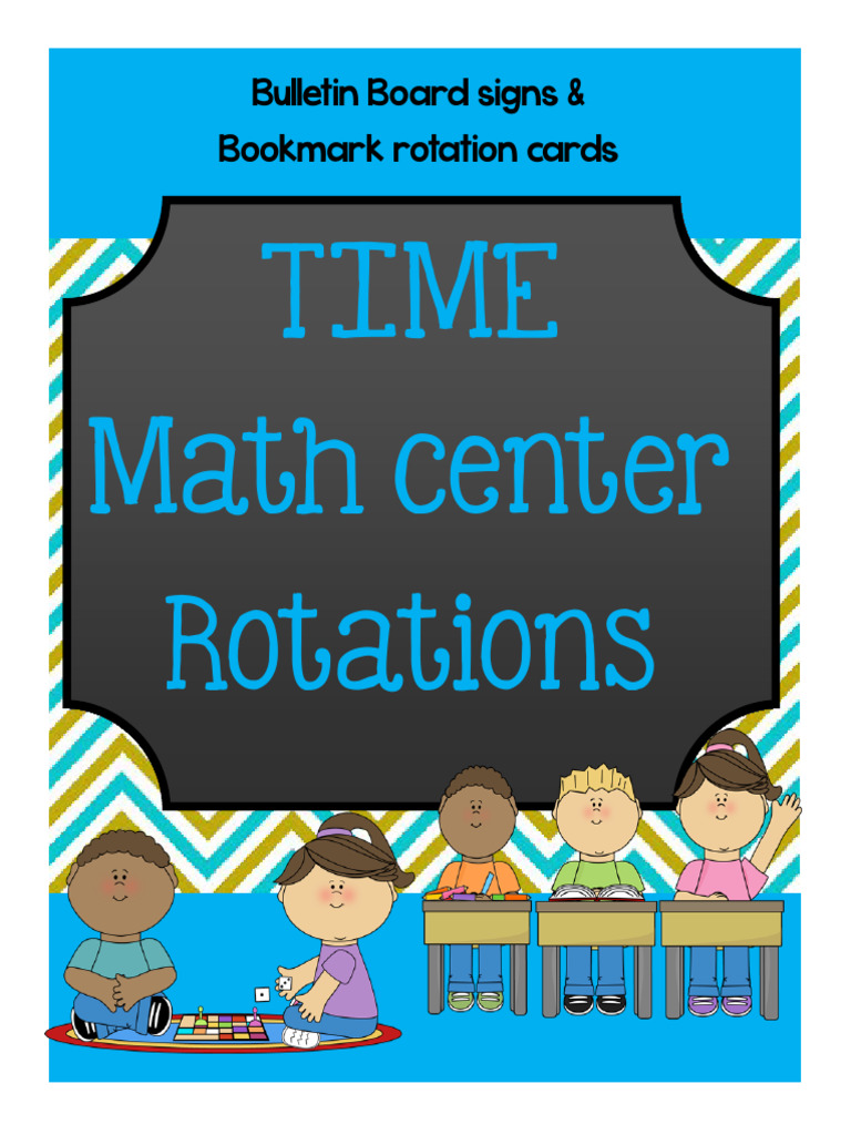 MathCenterRotationCardsandBookmarksFREEBIE-1 | PDF | Teaching | Learning