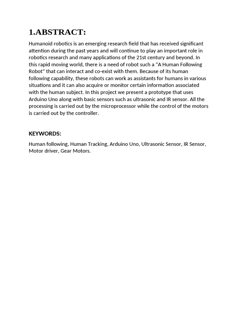 Arduino Human Following Robot Project | PDF | Infrared | Thermography