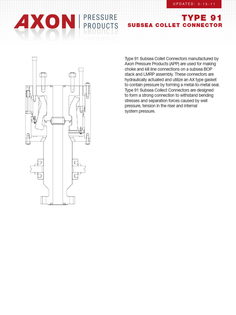 Type 91 Subsea Collet Connector | PDF