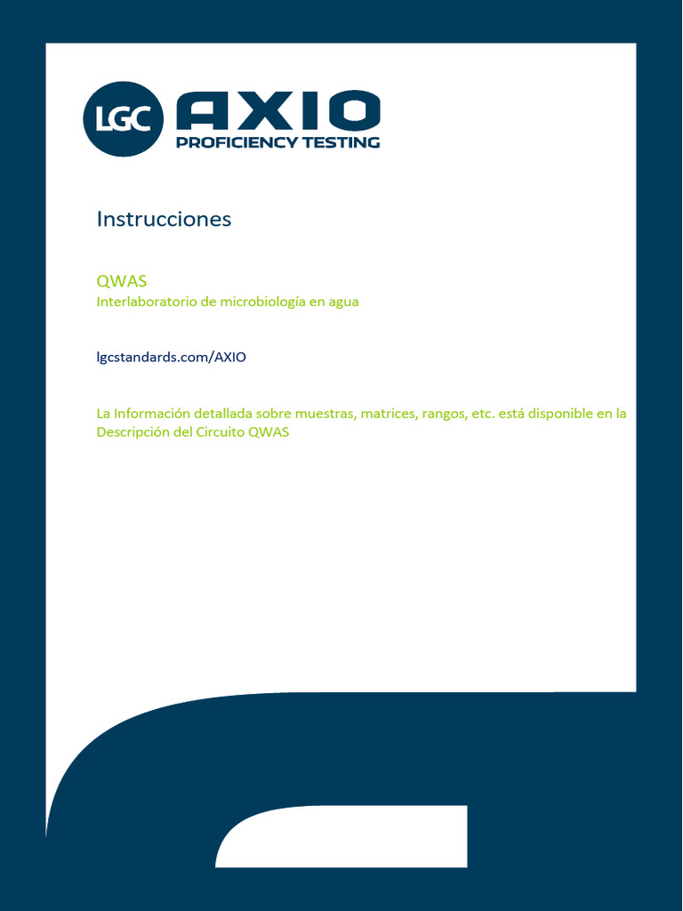 QWAS Sample Preparation Instructions ES | PDF | Laboratorios