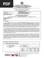 Activity Design-buwan Ng Kasaysayan | PDF | Philippines