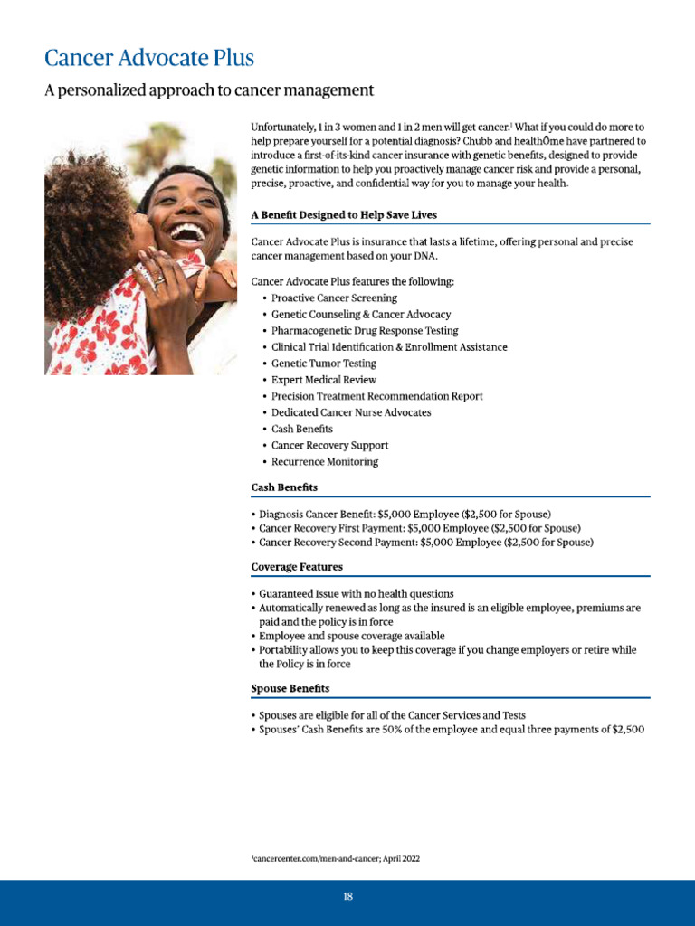 Chubb Cancer Advocate Plus | PDF