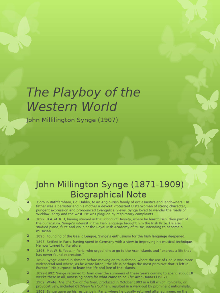 The Playboy of The Western World | PDF | John Millington Synge