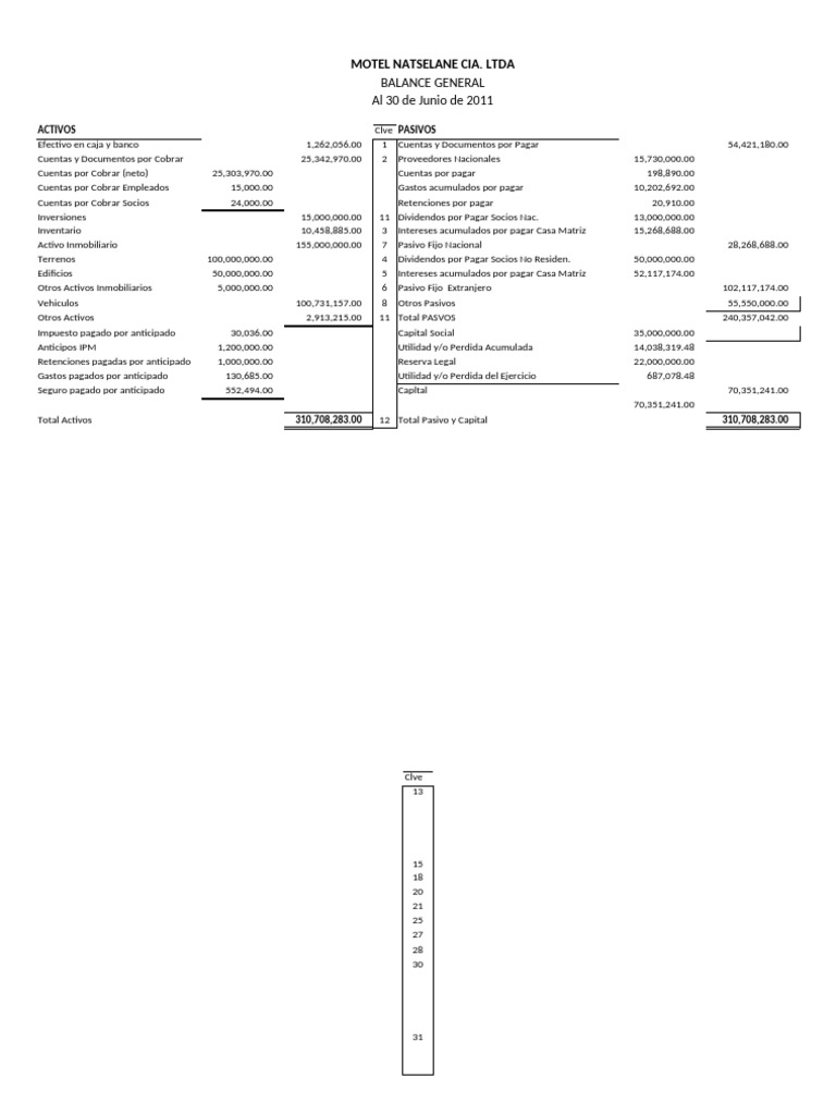 Ejercicio Rossana Palacios Motel Natselane | PDF | Dividendo | Economía ...