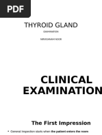 OSCE Thyroid Exam Guide | PDF | Thyroid | Neck