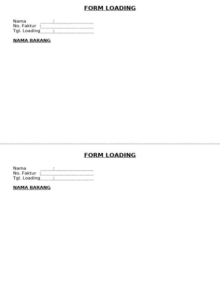 Form Loading | PDF