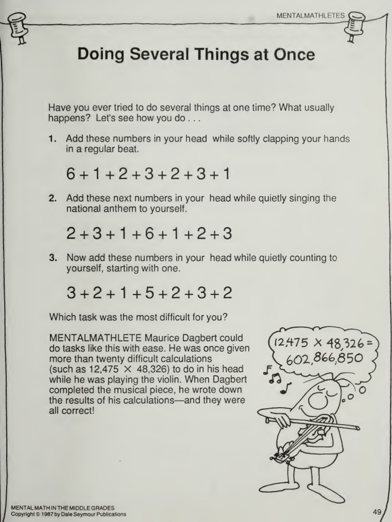 Mental Math Strategies for Students | PDF | Subtraction | Arithmetic