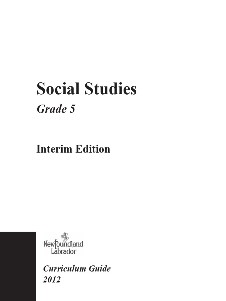 Grade 5 Social Studies Curriculum Guide | PDF | Learning | Curriculum