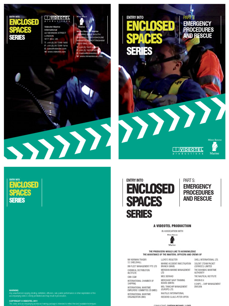 Enclosed Space Rescue Procedures | PDF | First Aid | Emergency