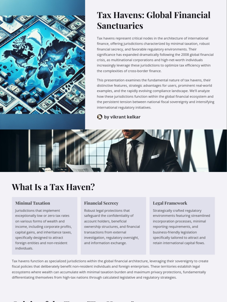 Tax Havens Global Financial Sanctuaries | PDF | Tax Haven | Taxes