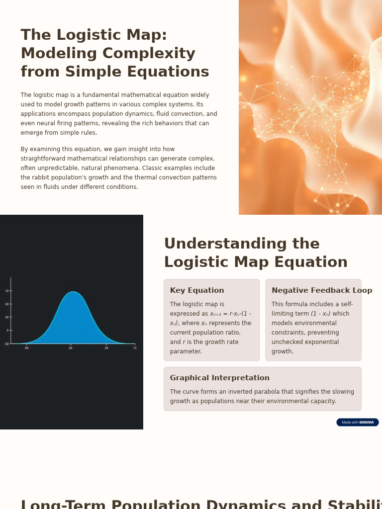 Understanding the Logistic Map Dynamics | PDF | Chaos Theory | Mechanics
