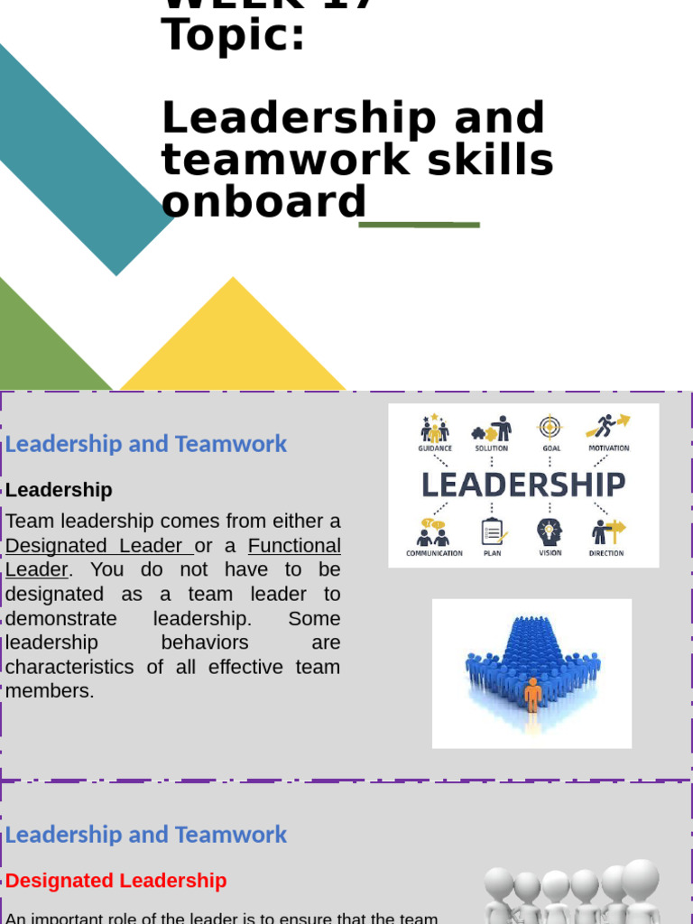 MARD WEEK 17 Leadership Teamwork | PDF | Leadership | Empathy