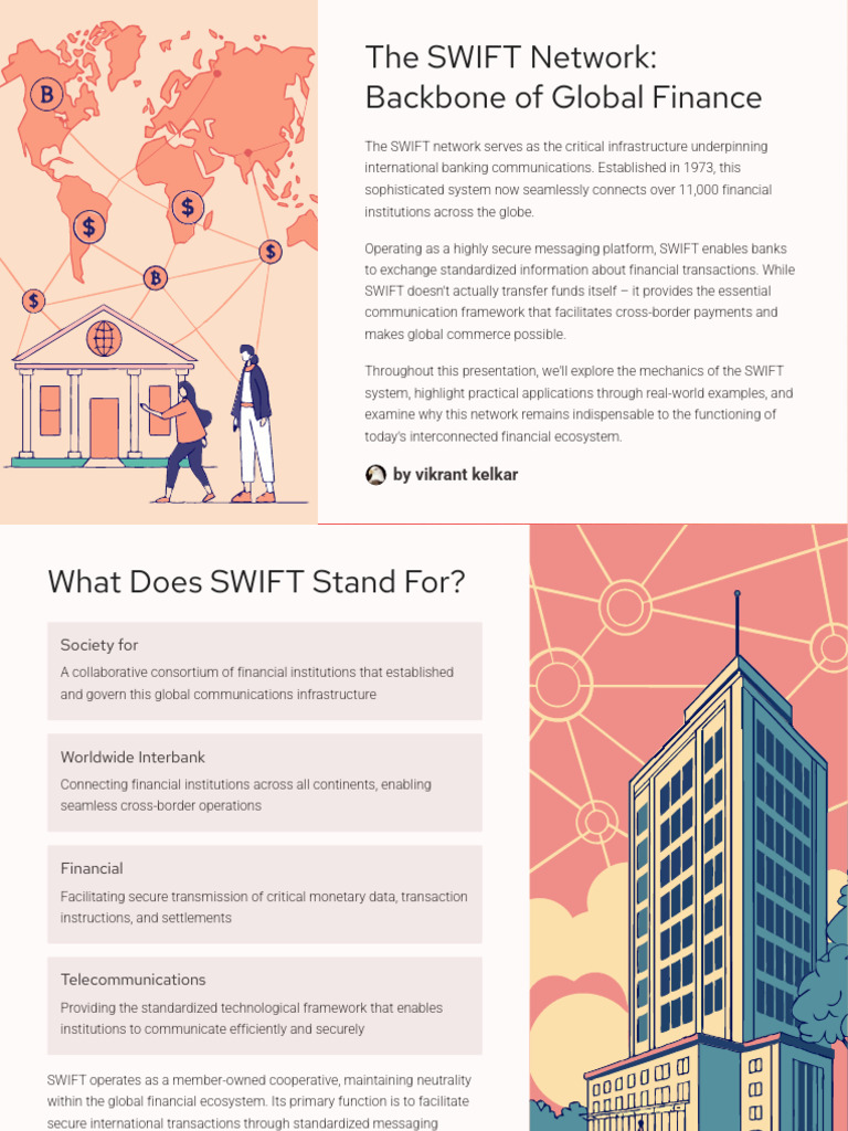 SWIFT Network: Backbone of Global Finance | PDF | Computer Network ...
