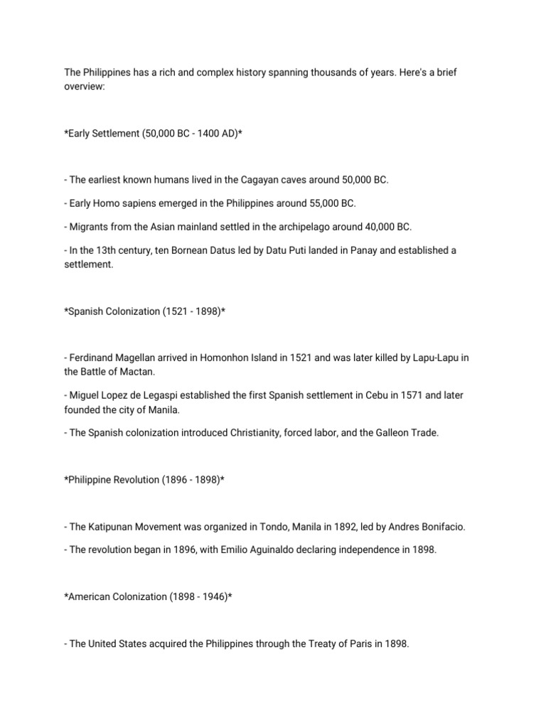 History of Philippines | PDF