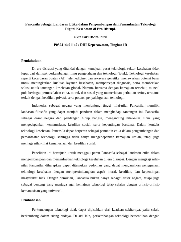 Paper Pancasila | PDF