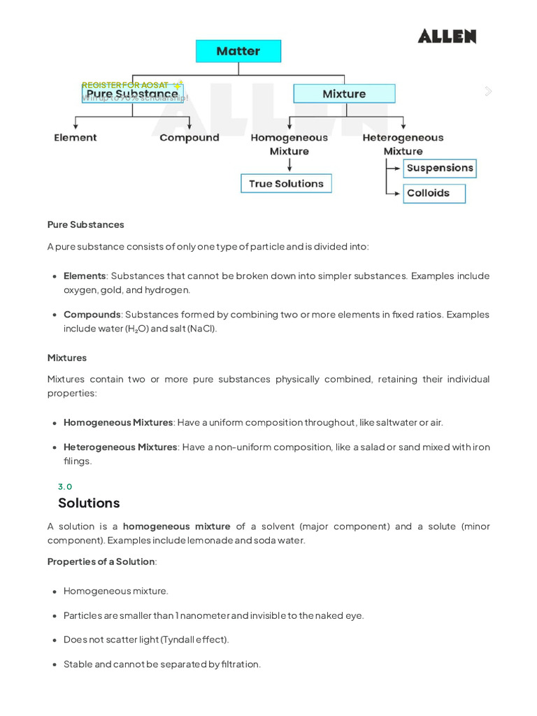 Understanding Pure Substances and Mixtures | PDF | Mixture | Chemical ...