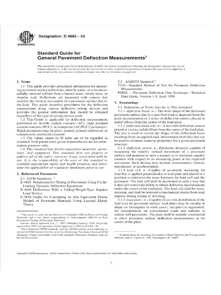 Astm d4695 | PDF