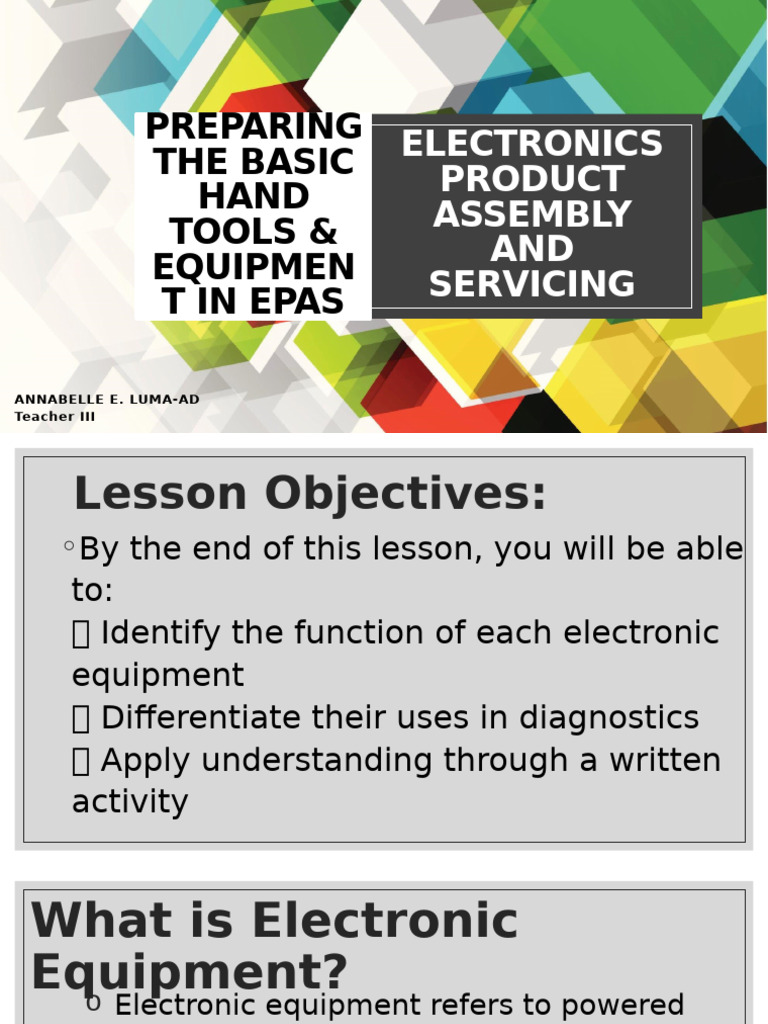 Electronic Equipment | PDF | Electricity | Telecommunications Engineering