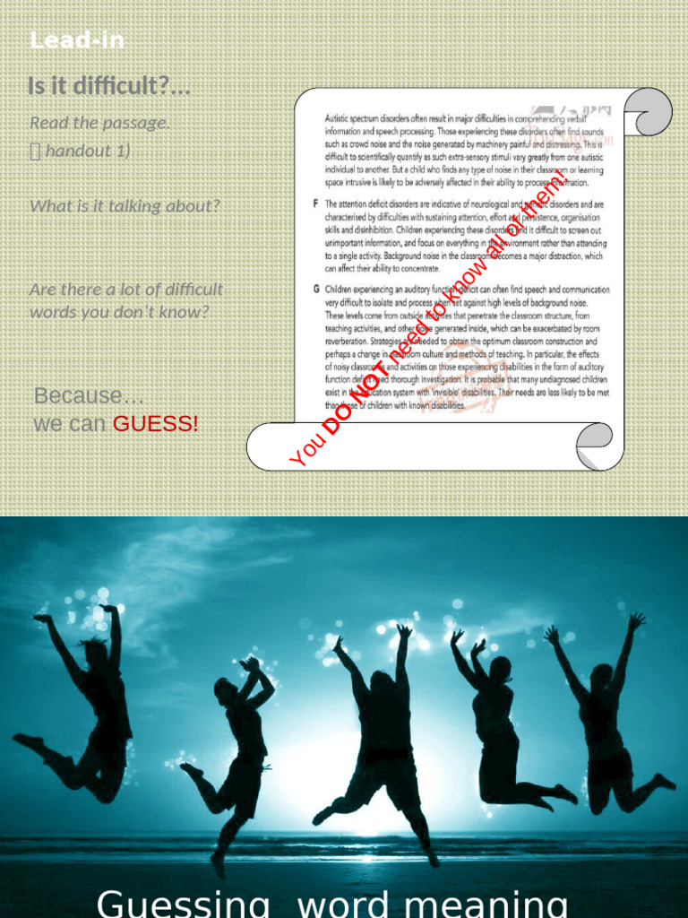 5. Guessing word meaning | PDF