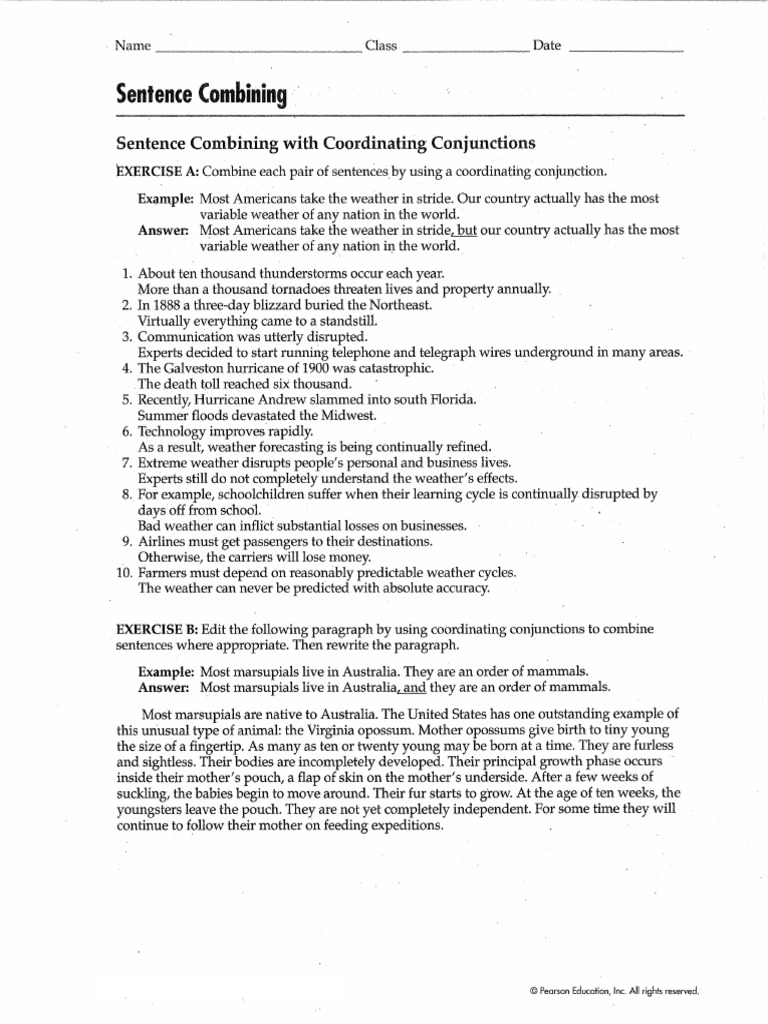 Sentence Combining | PDF