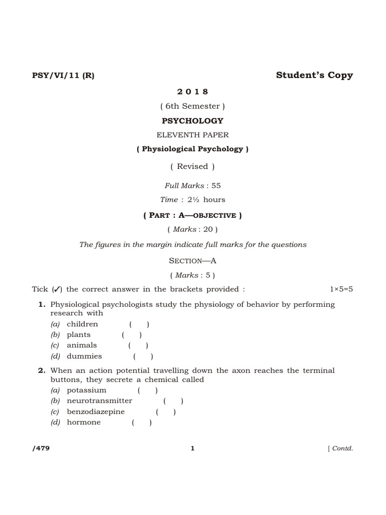 Physio Past Papers | PDF | Chemical Synapse | Nervous System