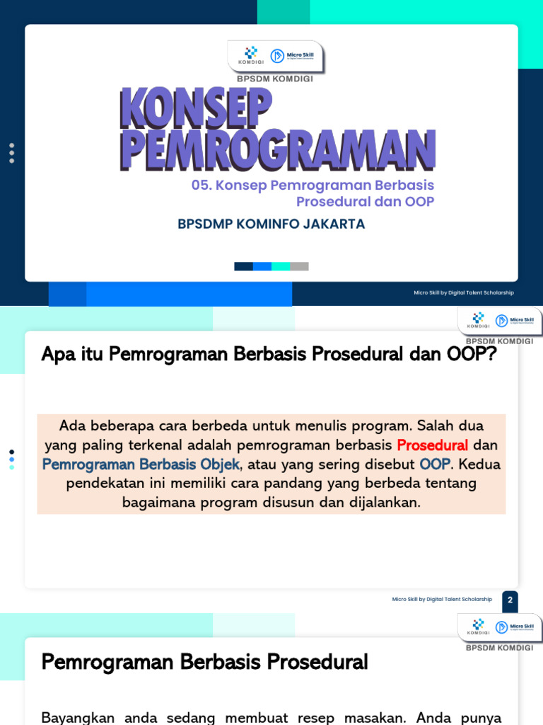 Konsep Pemrograman Pros Dan OOP | PDF
