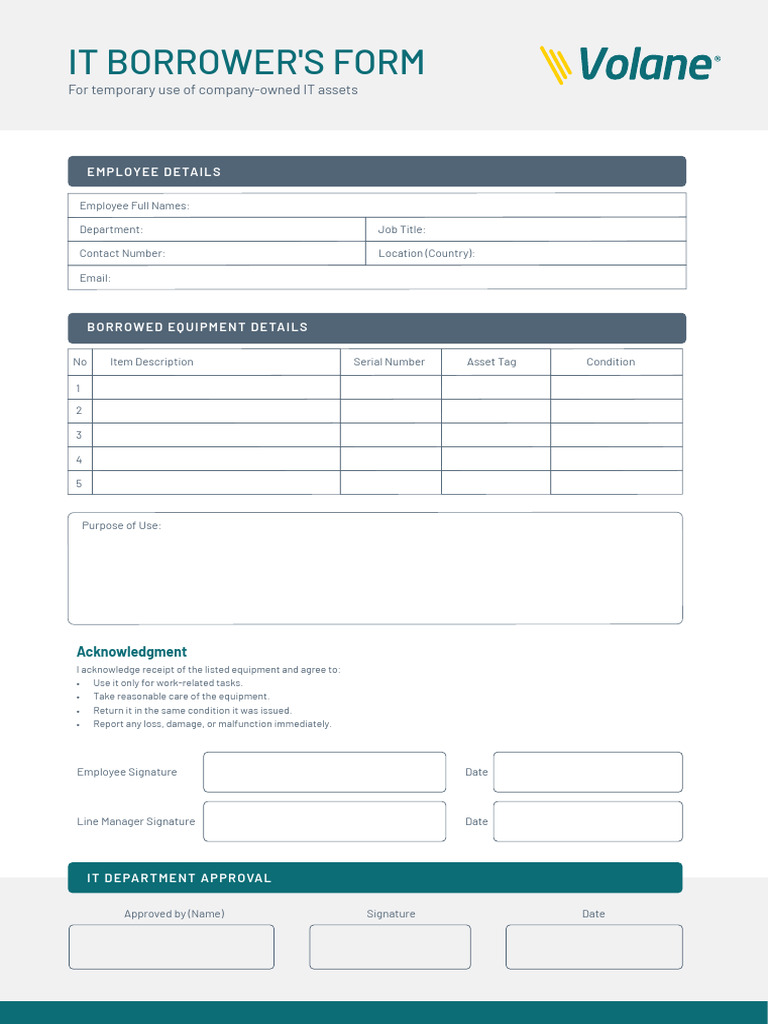 IT Borrower Form Fill 01 | PDF