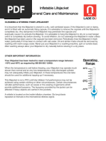 Inflatable Life Jacket Inspection Checklist | PDF