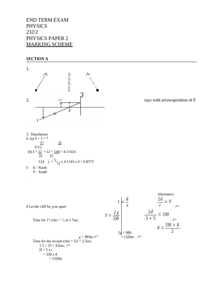 Physics Form 3 Pp2 Ms Teacher - Co .Ke End Term 2 | PDF | Inductor ...