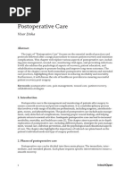 Postoperative Care Checklist for Nurses | PDF