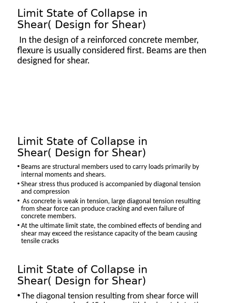 Shear Design in Reinforced Concrete Beams | PDF | Beam (Structure ...