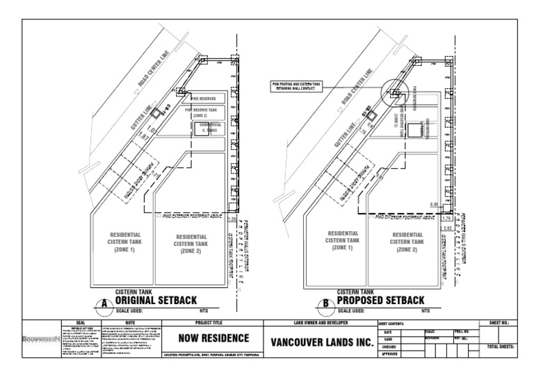 Cistern Tank Design for Residential Zones | PDF