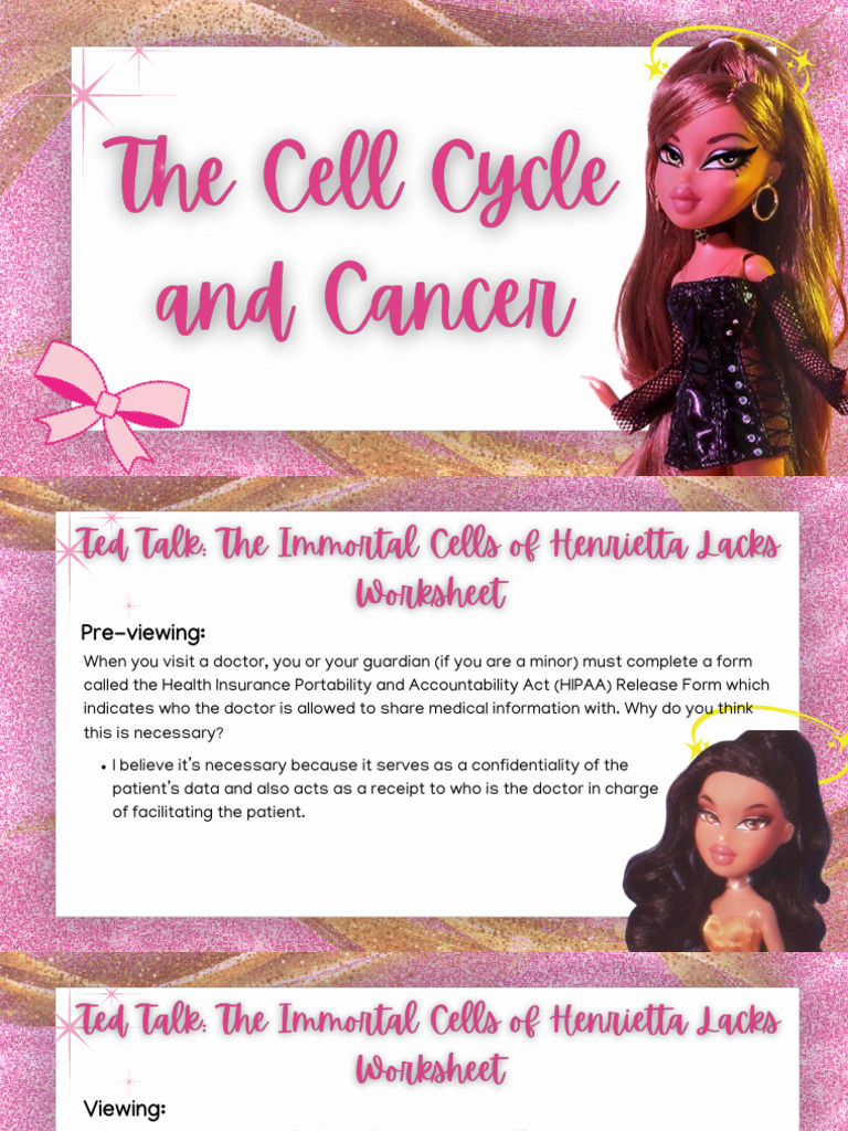 The Cell Cycle and Cancer | PDF | He La | Carcinogenesis