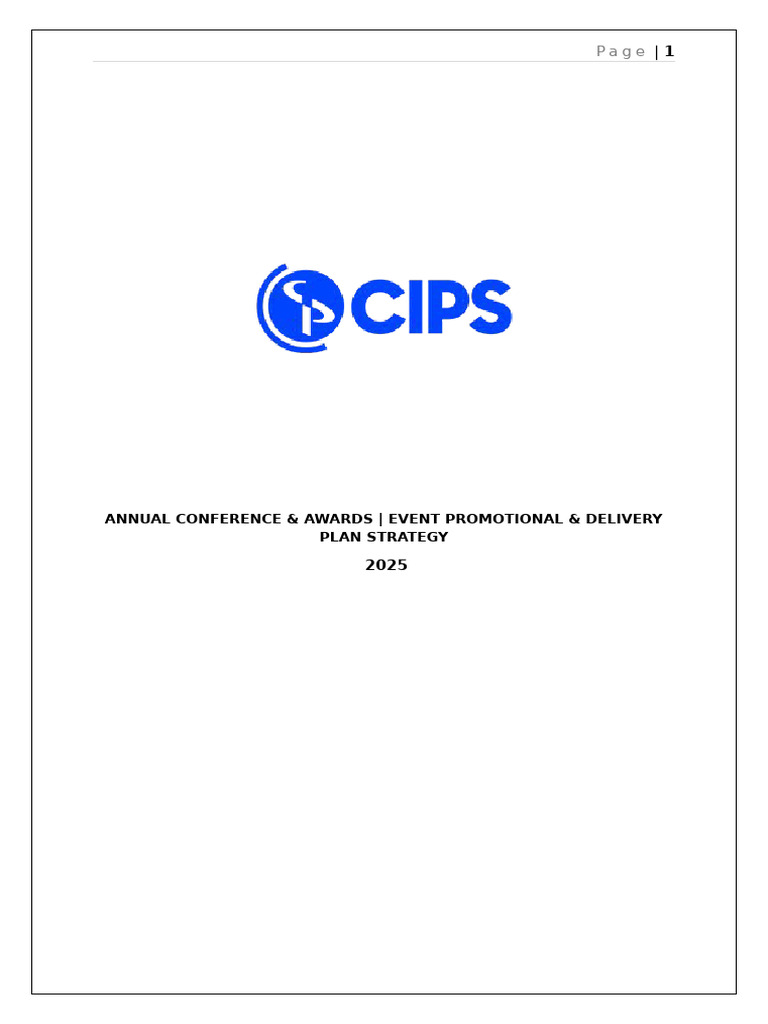 Cips Proposal & Presentation | PDF | Procurement | Supply Chain