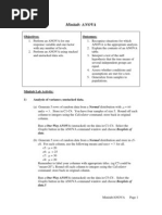 Minitab DOE Tutorial PDF | PDF | Analysis Of Variance | Errors And Residuals