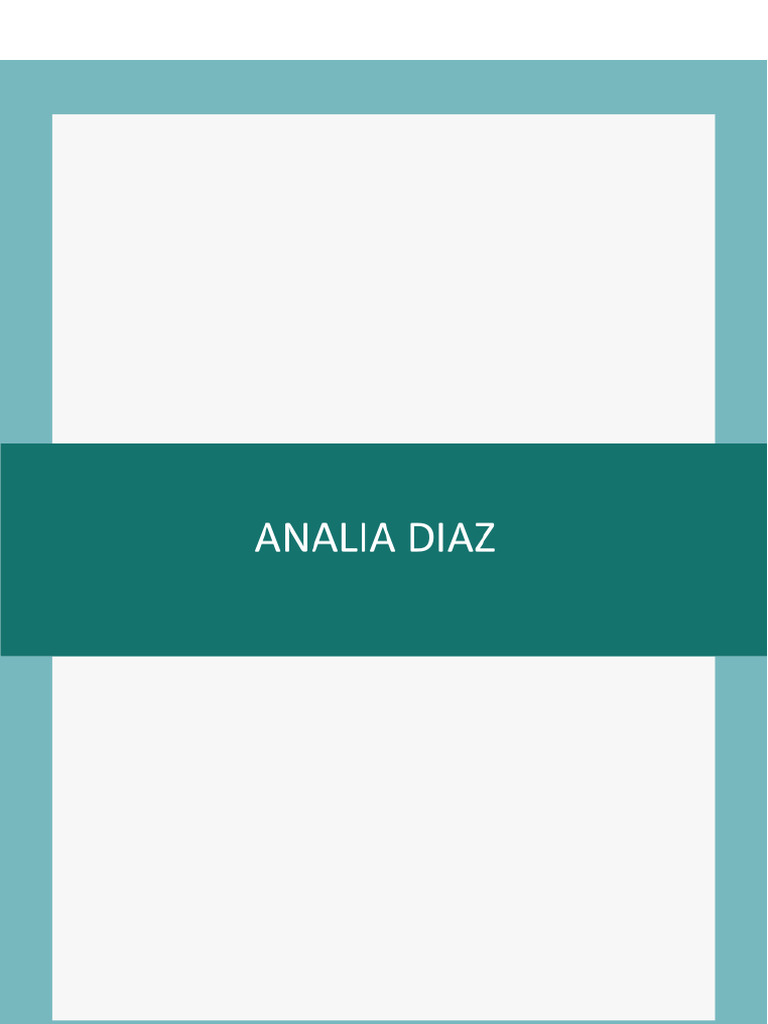 CV - Analia Diaz Psp. | PDF