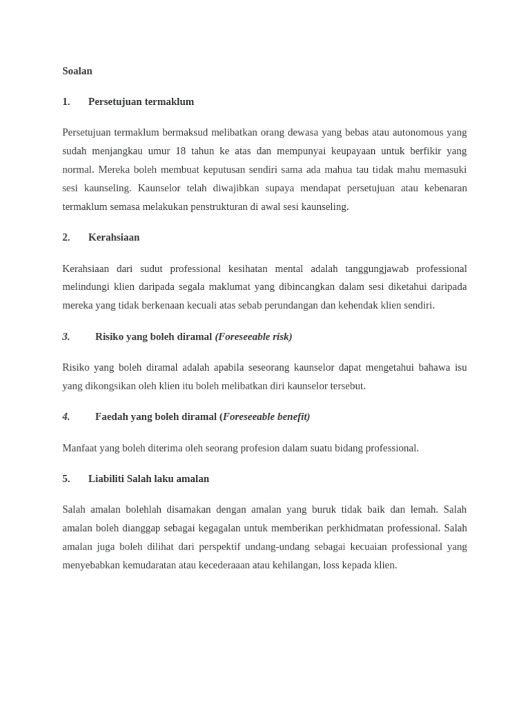 Jawapan Definisi Etika | PDF
