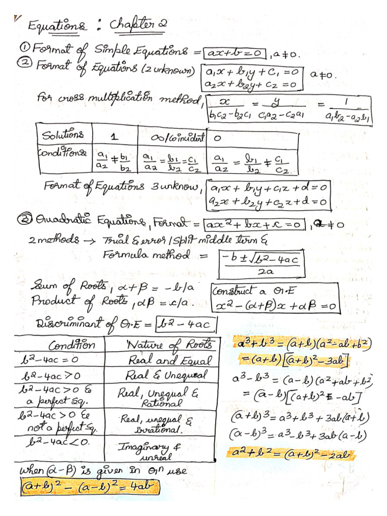 Formula Sheet + Theory | PDF