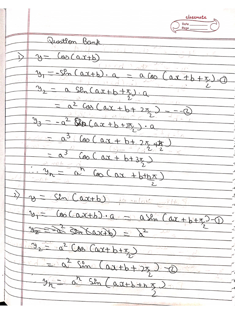 Question Bank Maths | PDF