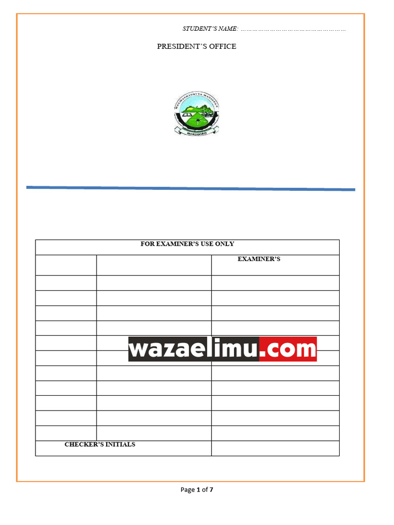 f1 Chemistry Examination Org | PDF | Water | Chemistry